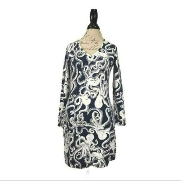 Lilly Pulitzer | Dresses | Lilly Pulitzer Daylin Octopus Dress Blue And ...